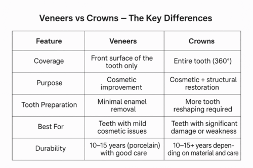 Veneers vs Crowns: What's the Difference? - Veneers Dentist Los Angeles